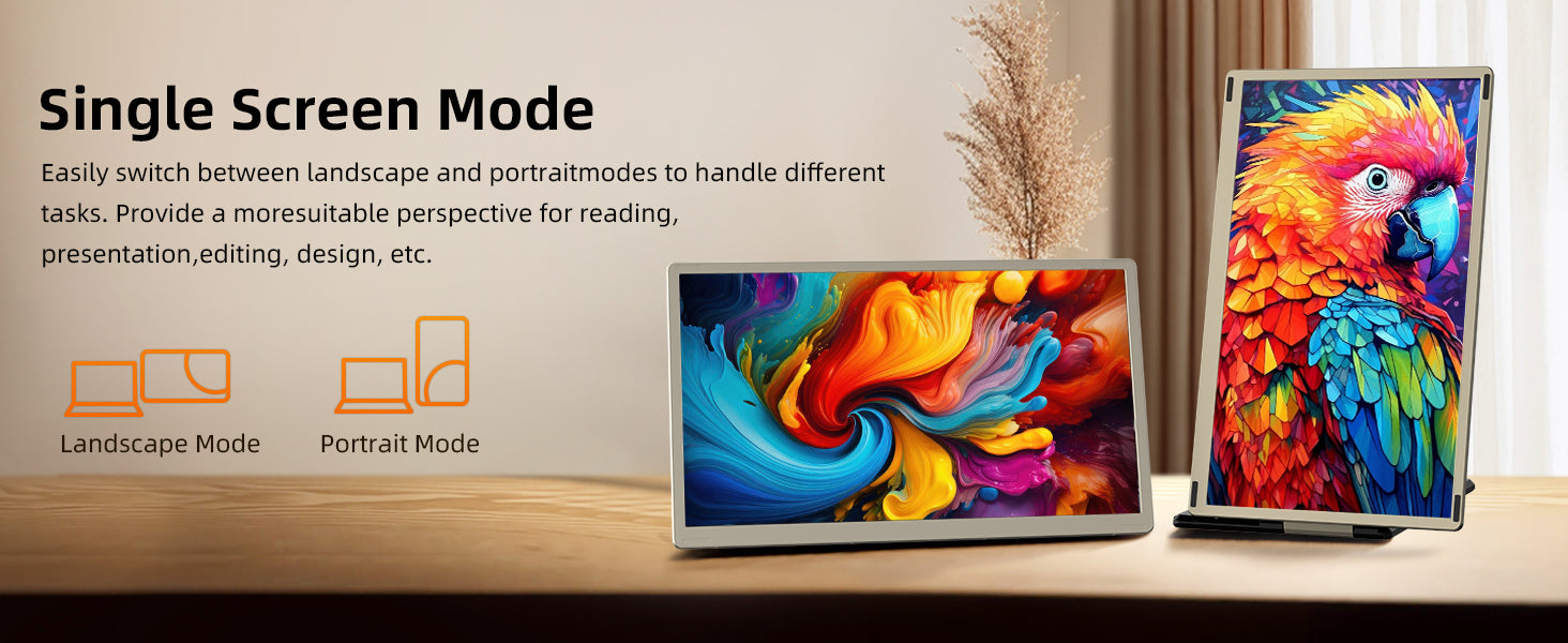 BOSII S6 15.6" Triple Laptop Screen Extender Monitor 1080P FHD IPS ...