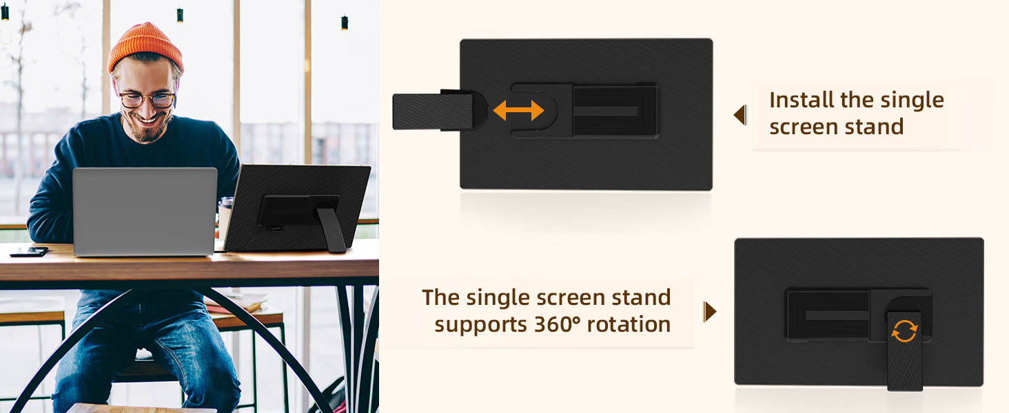 BOSII S6 15.6" Triple Laptop Screen Extender Monitor 1080P FHD IPS ...