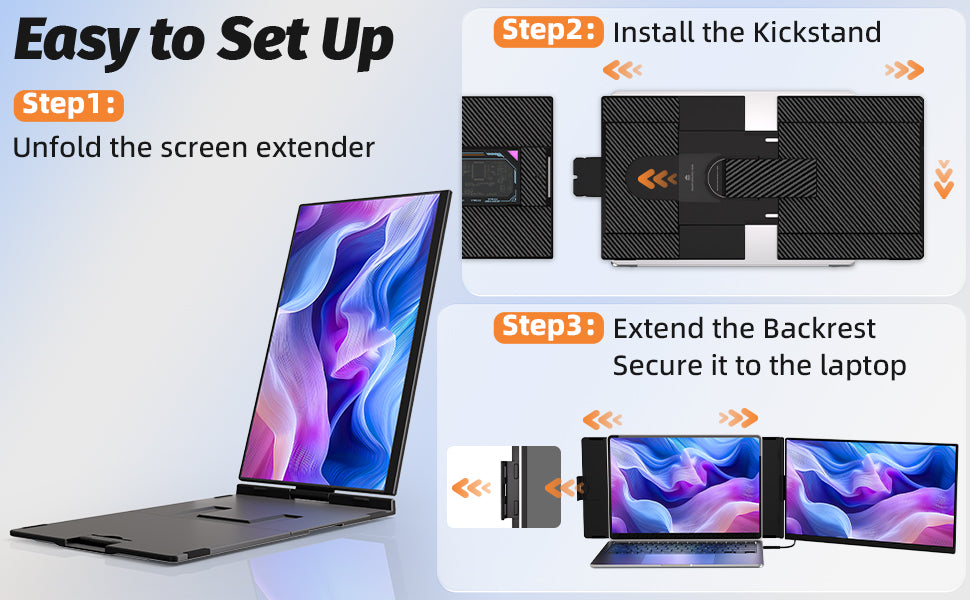 BOSII P5 15.6″ Dual Laptop Screen Extender Monitor – Bosii