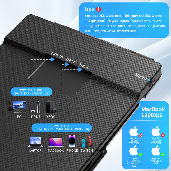 Bosii S2 14 ″ Triple Laptop Screen Extender Monitor