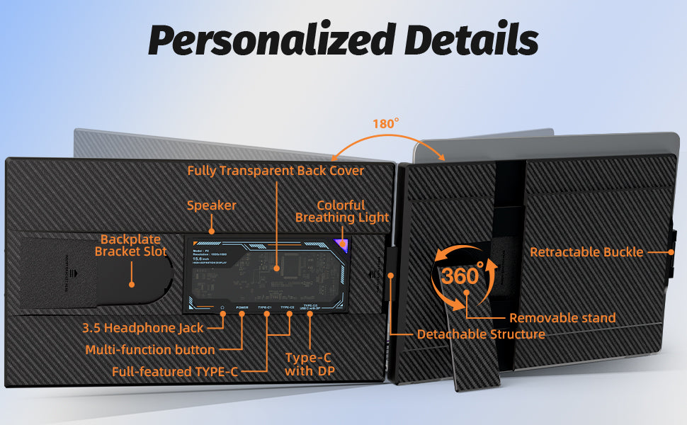 BOSII P5 15.6″ Dual Laptop Screen Extender Monitor – Bosii