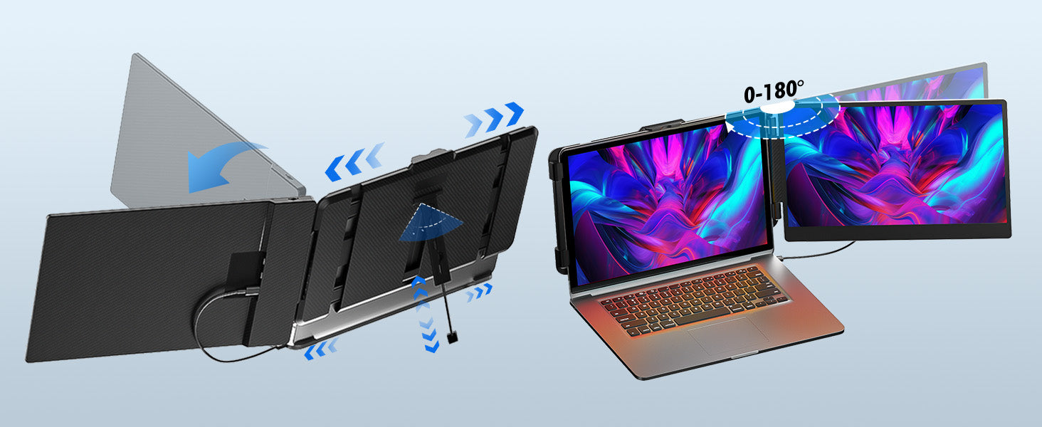 BOSII S1 14″ Dual Laptop Screen Extender Monitor 1080P IPS – Bosii