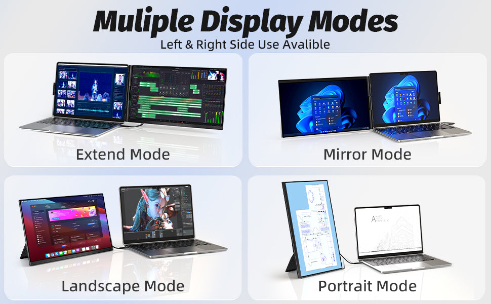 BOSII P5 15.6″ Dual Laptop Screen Extender Monitor – Bosii
